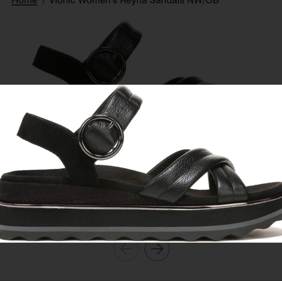 Vionic | Shoes | Vionic Reyna Womens Sz 1 Black Sandals 13 | Poshmark